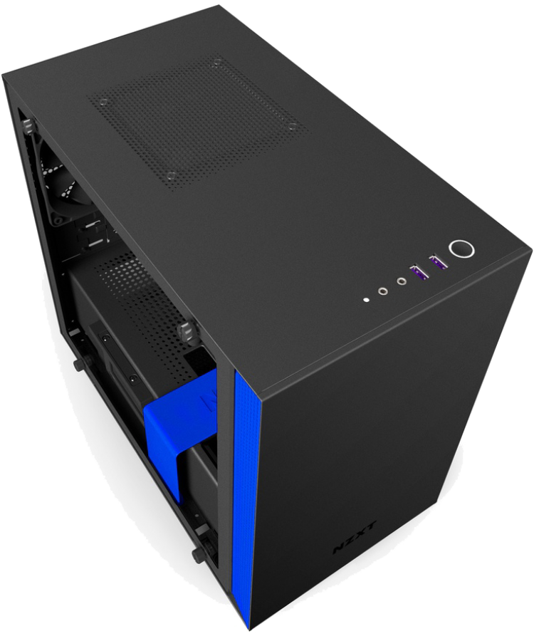 NZXT H200i Matte Black + Blue Game PC | GameComputers.nl